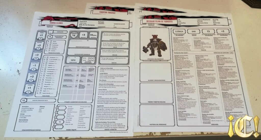 [Dungeons and Dragons Adventurer] Primer envío (números 1-2-3) – ¡Cargad!